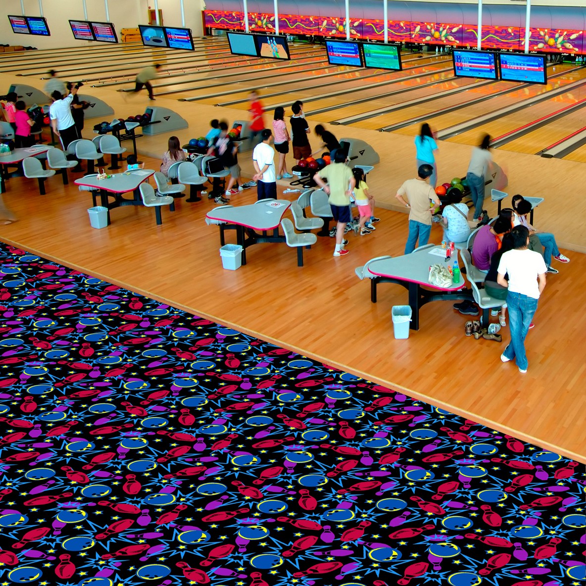 Retro Bowl Fluorescent by Joy Carpets | Carpets in Dalton